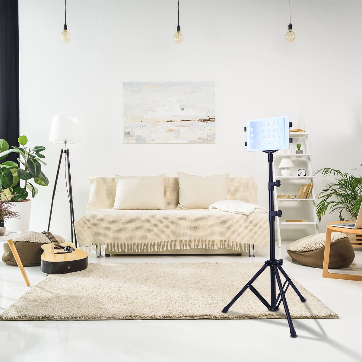 WHAMVOX Universal Rotating Tablet Tripod Stand Telescopic Adjustable ...