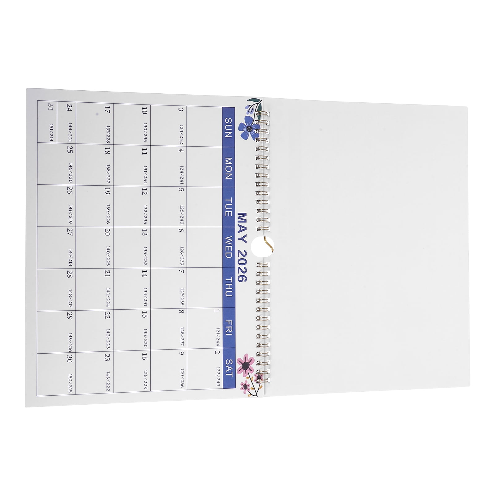 WHAMVOX Vertical Wall Calendar 18 Monthly Planner With Multinational ...