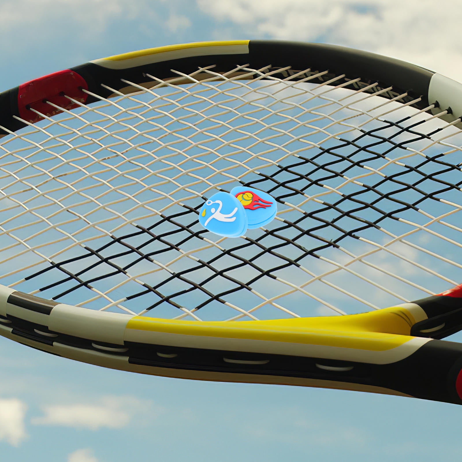 WHAMVOX Vibration Dampeners for Tennis Rackets 4Pcs Blue Silicone ...