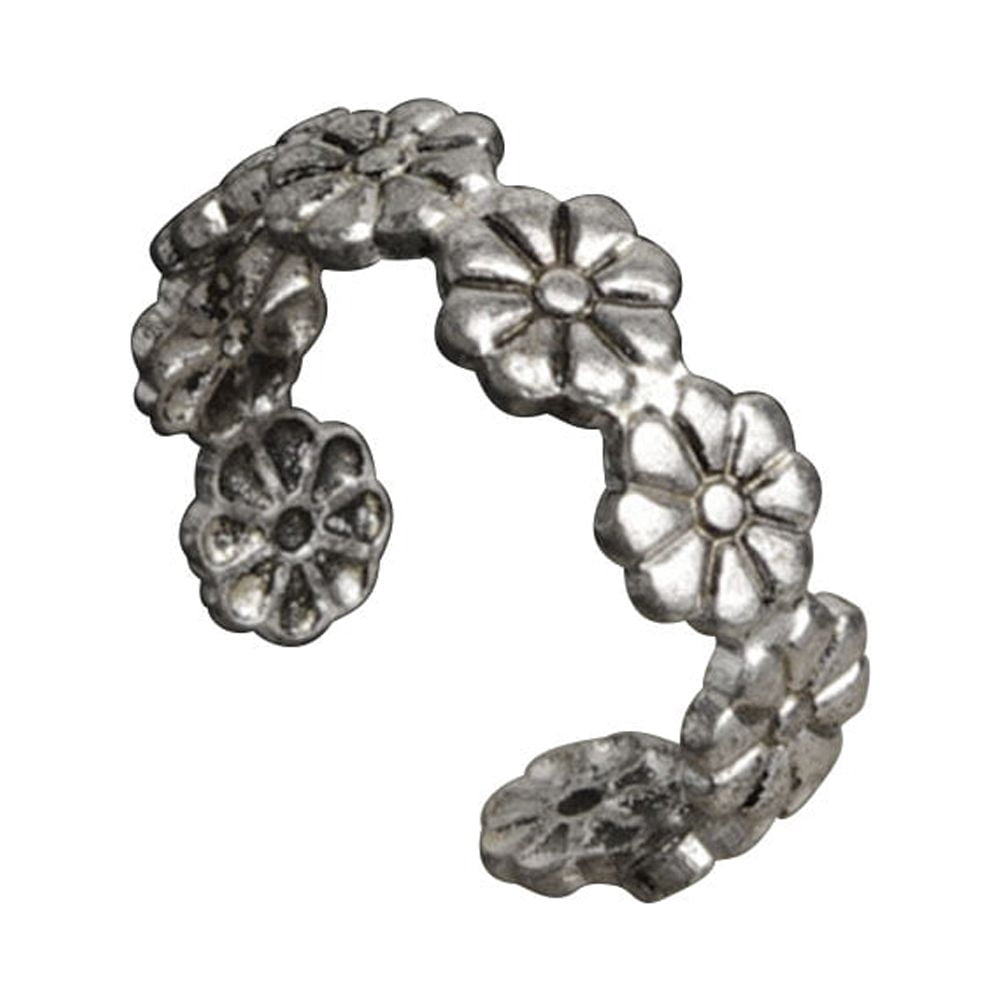 WHAMVOX Vintage Small Daisy Flower Joints Ring Beach Jewelry Retro ...