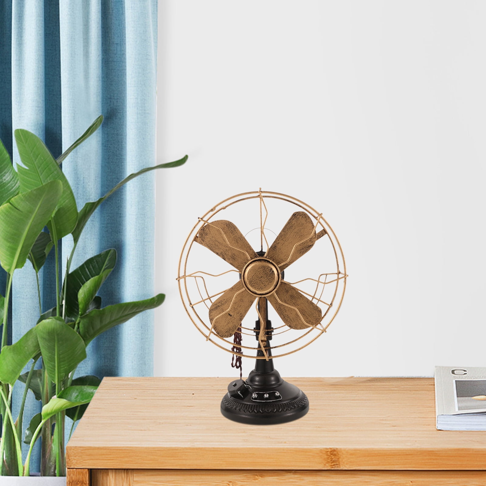 FESTFENDS Vintage Design Iron Art Vintage Fan Model Antique Bronze ...