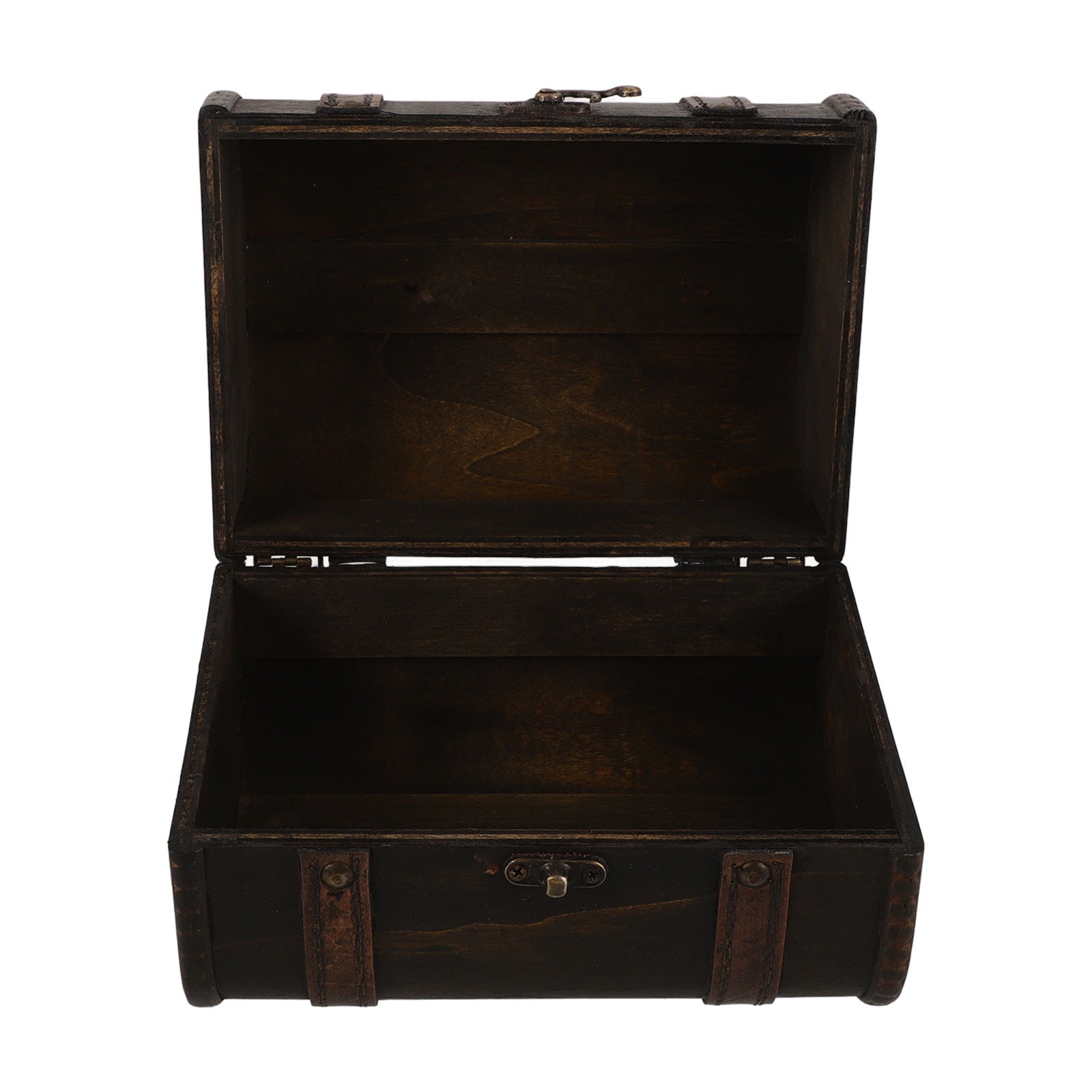 WHAMVOX Vintage Wooden Box Latch Treasure Chest Box Hinged Lid ...