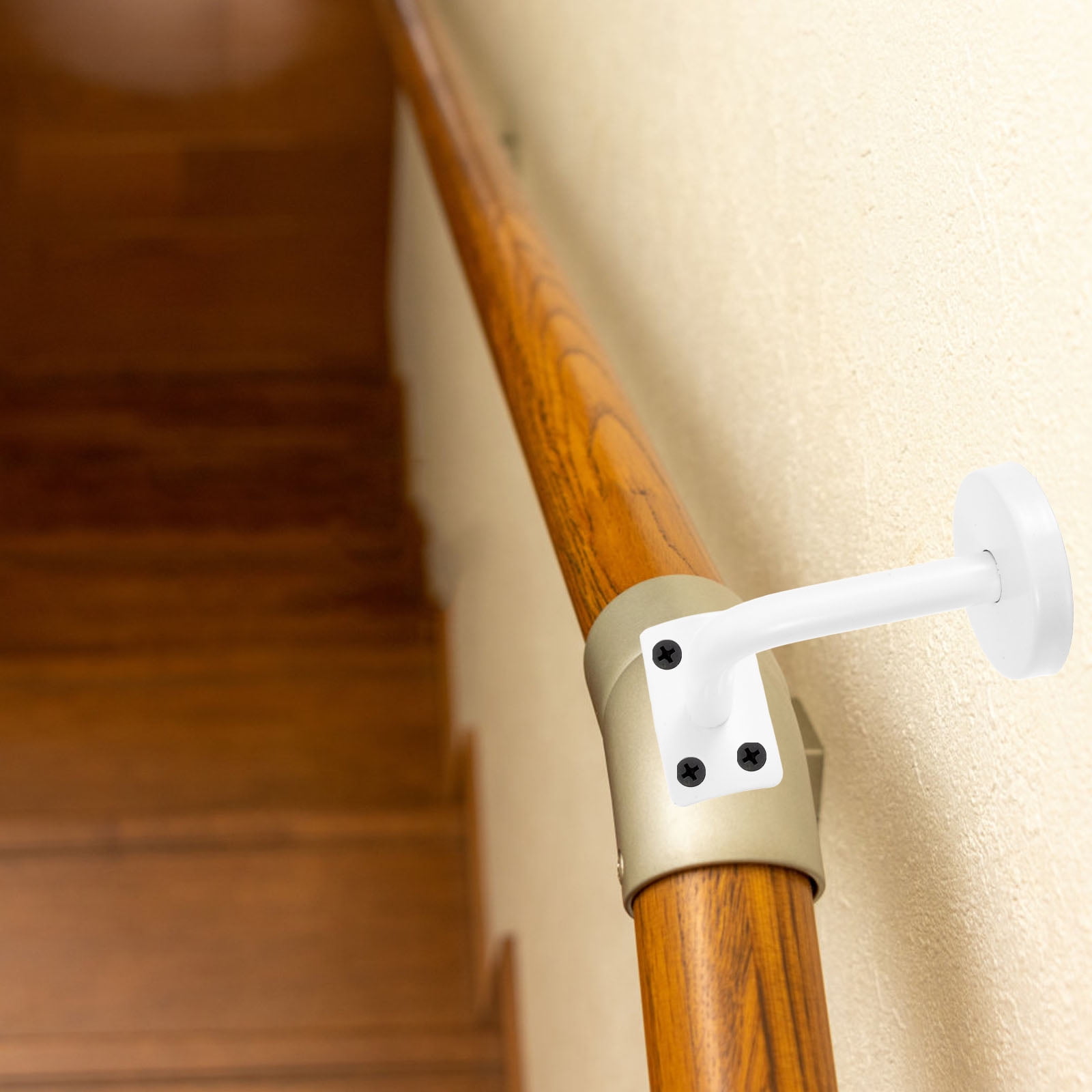 WHAMVOX Wall Bracket Armrest Stair Railing Brackets Straight Handrail ...