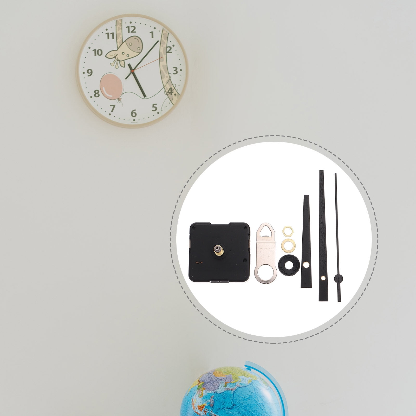 WHAMVOX Wall Clock Kit Quartz Movement Mechanism for Watch DIY Travel ...