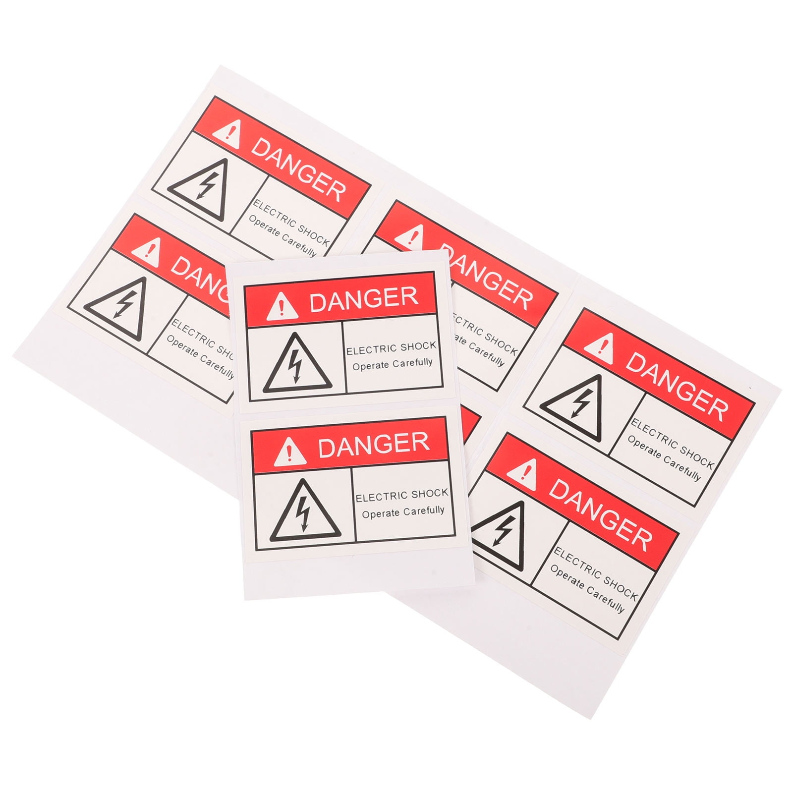 WHAMVOX Warning Electric Shocks Signs 8Pack PET Material for Safety ...