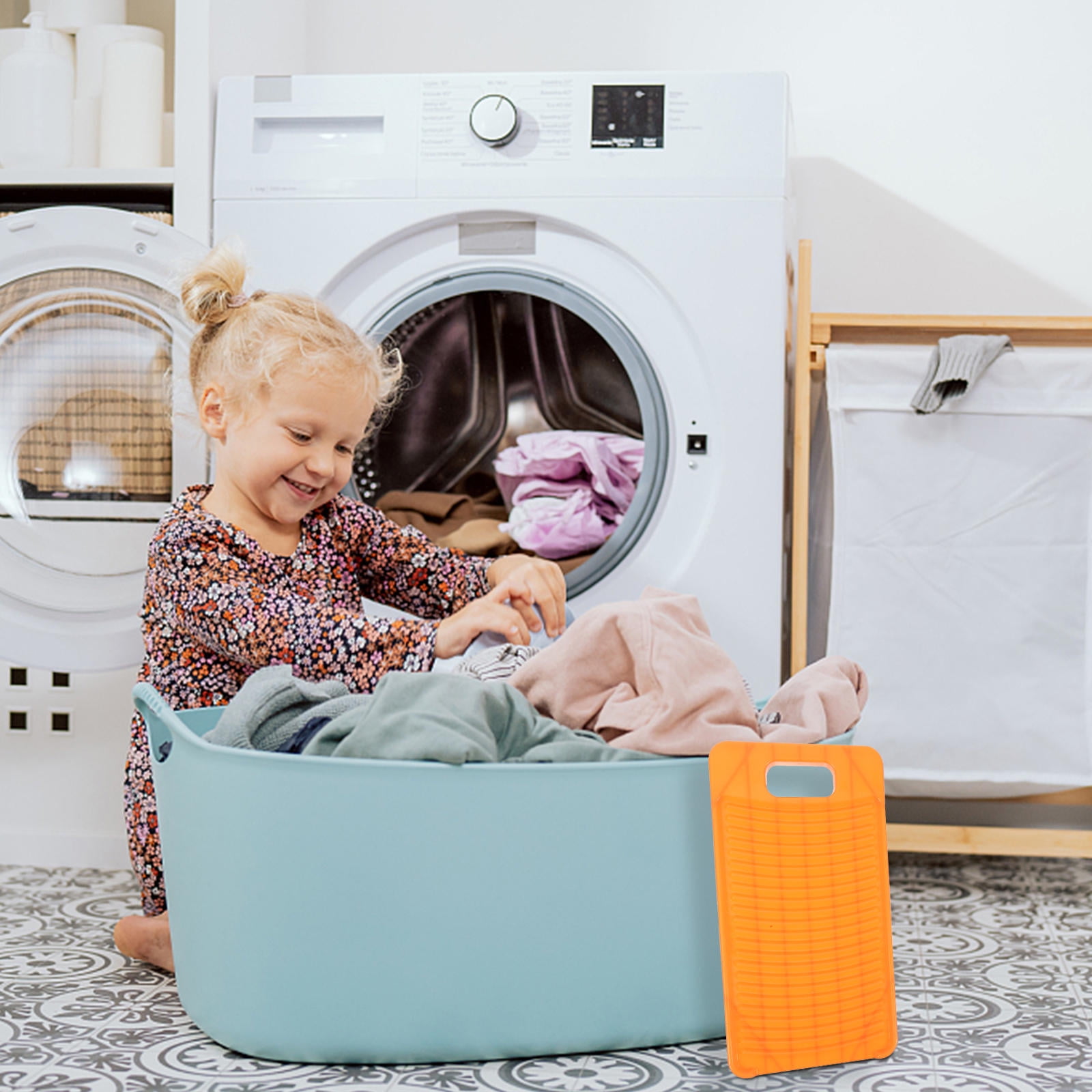 WHAMVOX Washboard Laundry Handwashing Scrubbing for Home Clothes Miss ...