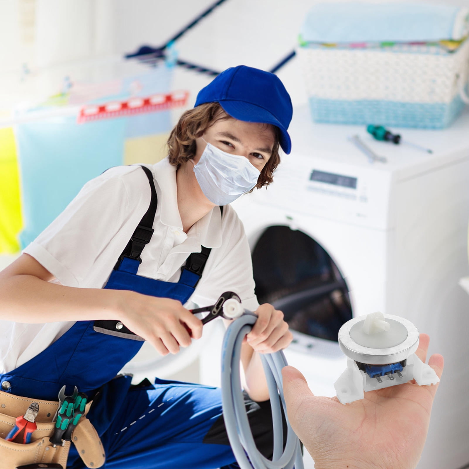 WHAMVOX Washer Level Sensor Washer Pressure Sensor Replacement Water ...