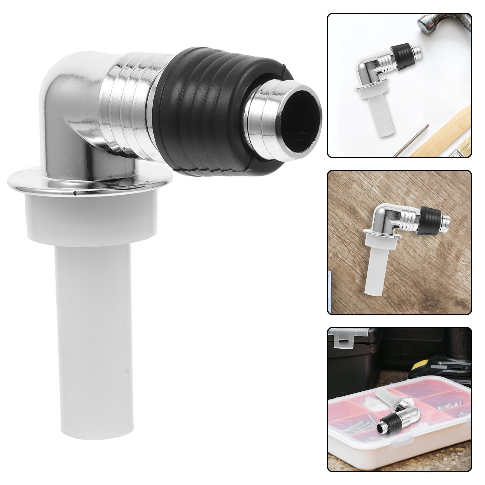 WHAMVOX Washing Machine Drain Hose Adapter with Hose Clamps Universal ...