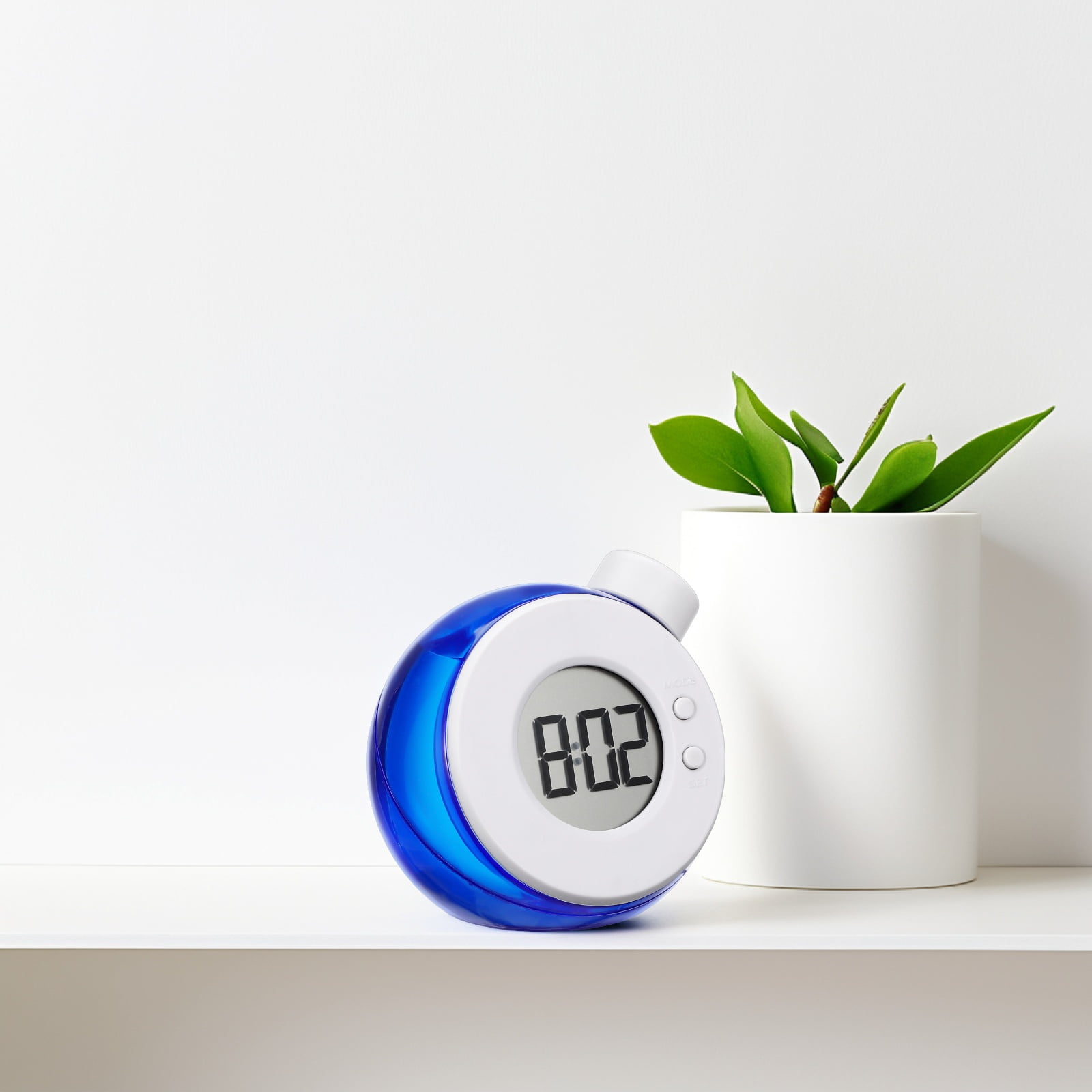 WHAMVOX Water Energy Clock with LED Display for Time Measure Use Blue ...