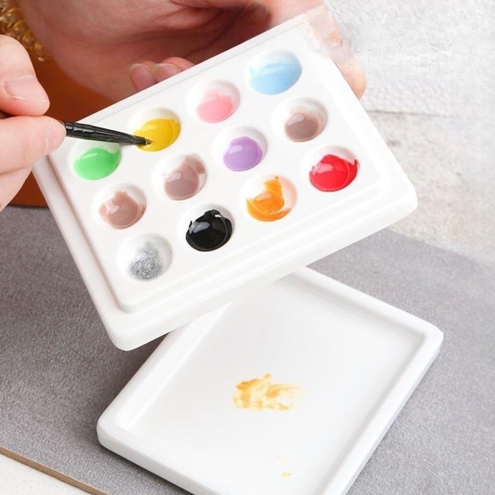WHAMVOX Watercolor Palette Painting Tray Small Painting Palette Tray ...