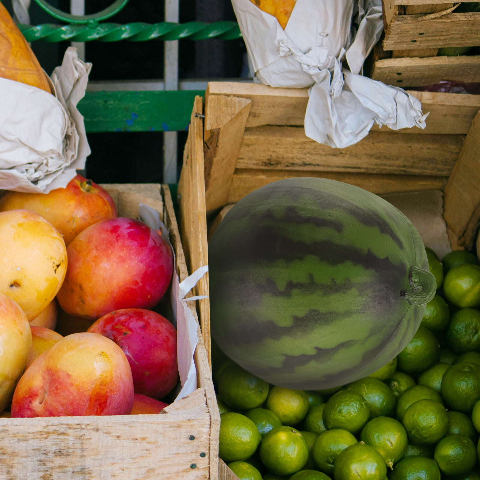 WHAMVOX Watermelon Model Artificial Watermelon Model Supermarket ...