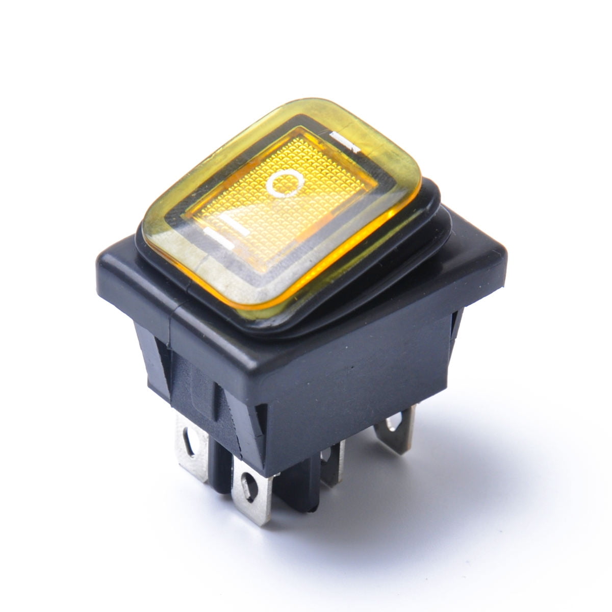 WHAMVOX Waterproof Illuminated Toggle Switch Lighted Rocker On-Off-On ...