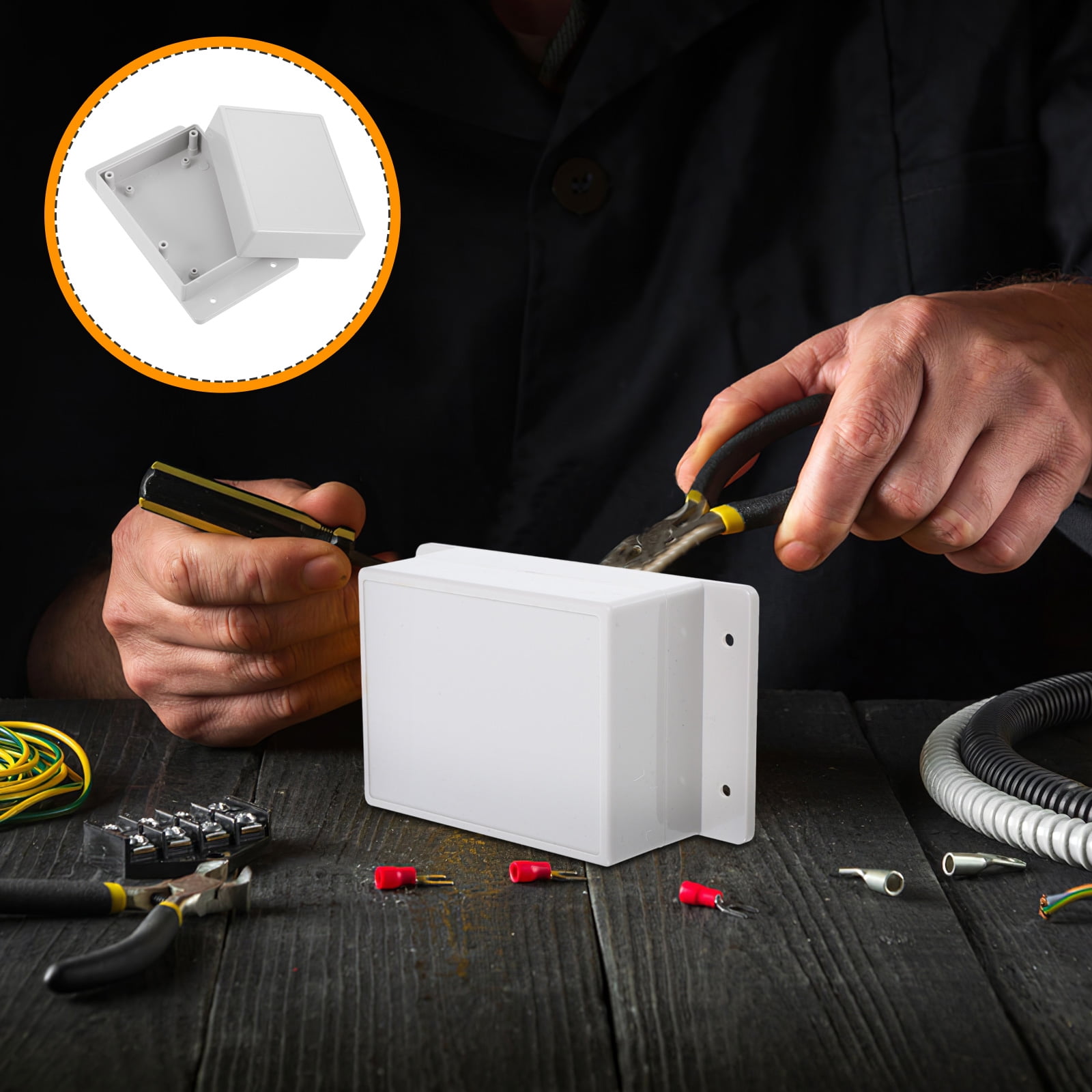 WHAMVOX Waterproof Junction Box Universal Plastic Outdoor Weatherproof ...