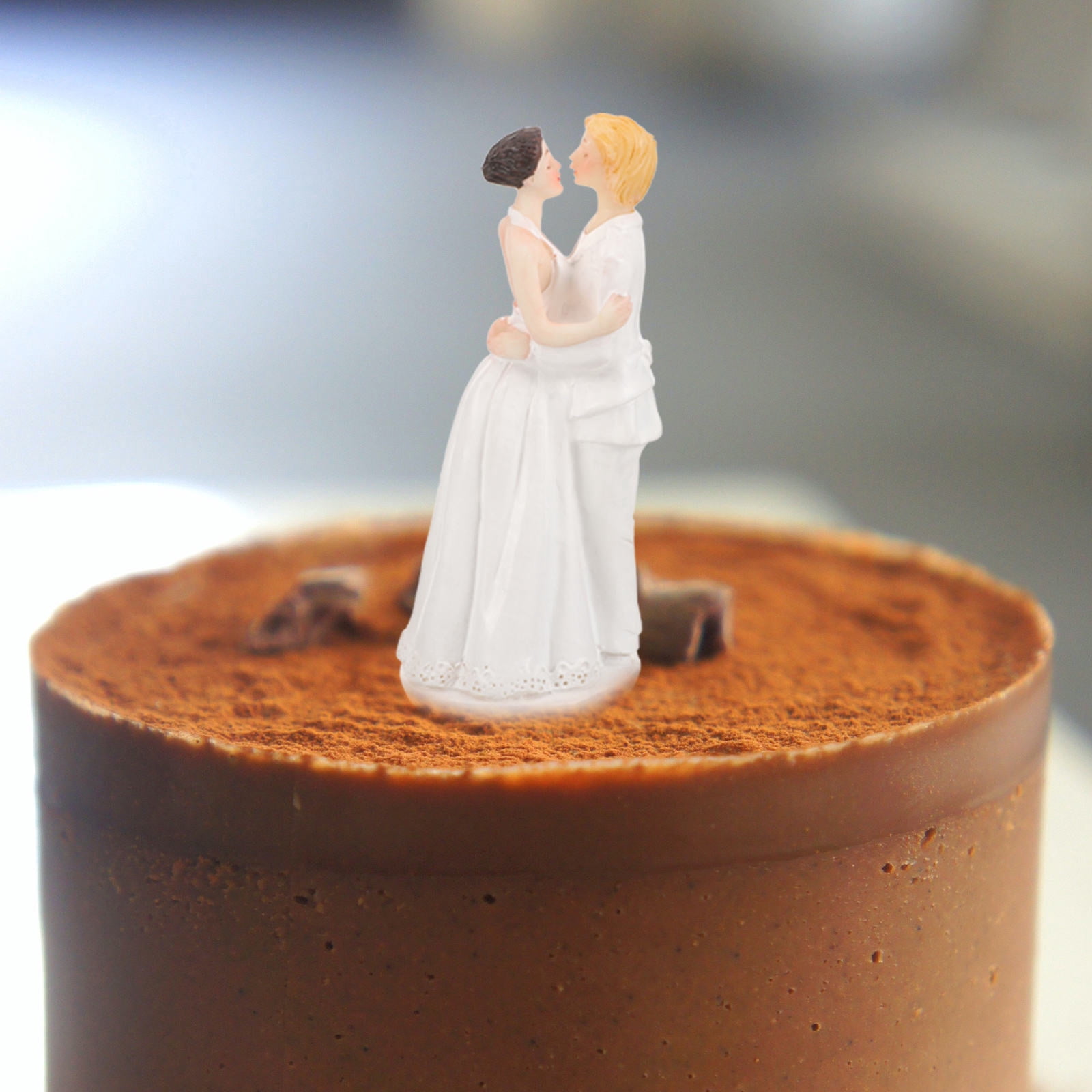 WHAMVOX Wedding Cake Dolls Classic Decor Couple Figurine Bride ...