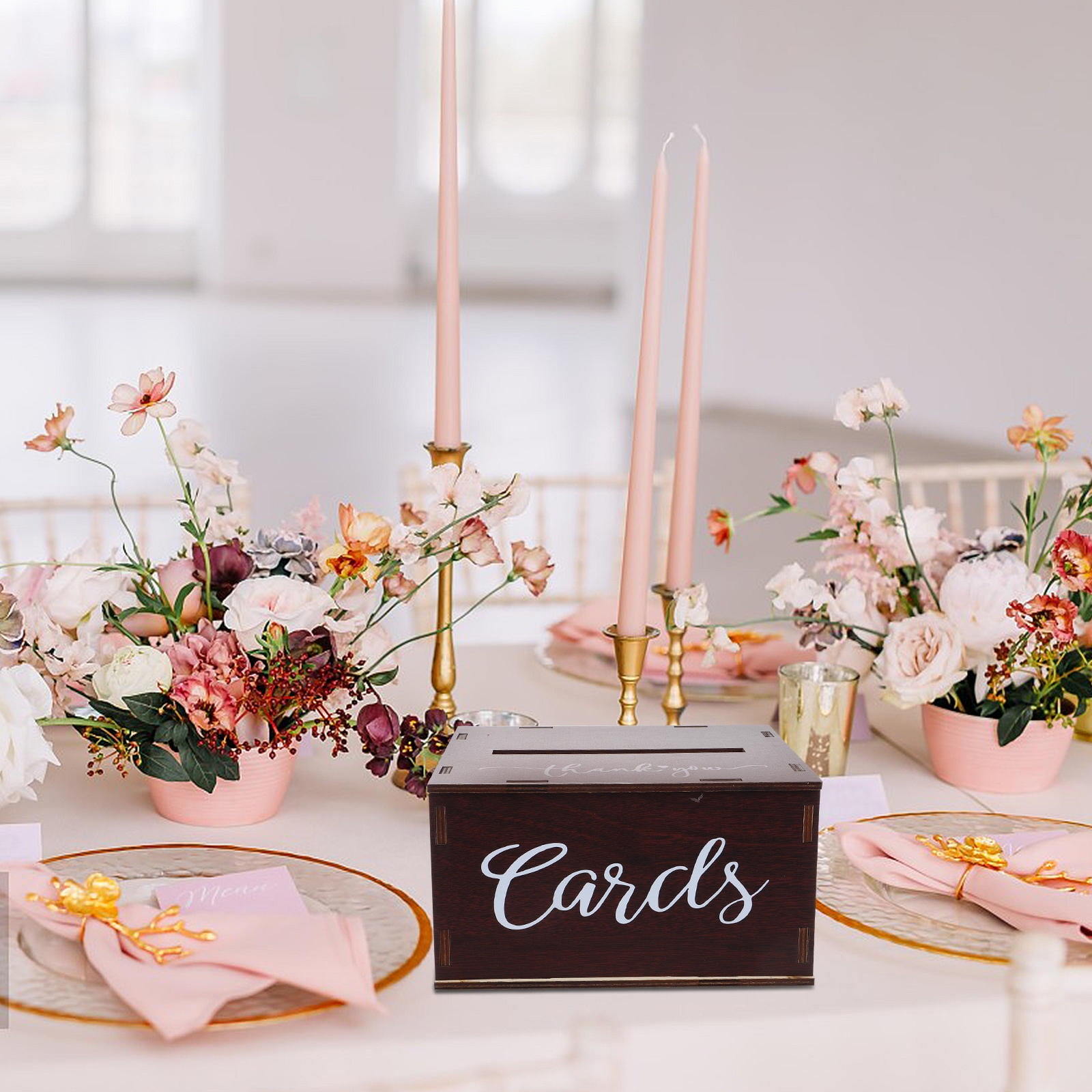 WHAMVOX Wedding Card Box Envelope Money Box For Wedding Reception Box ...