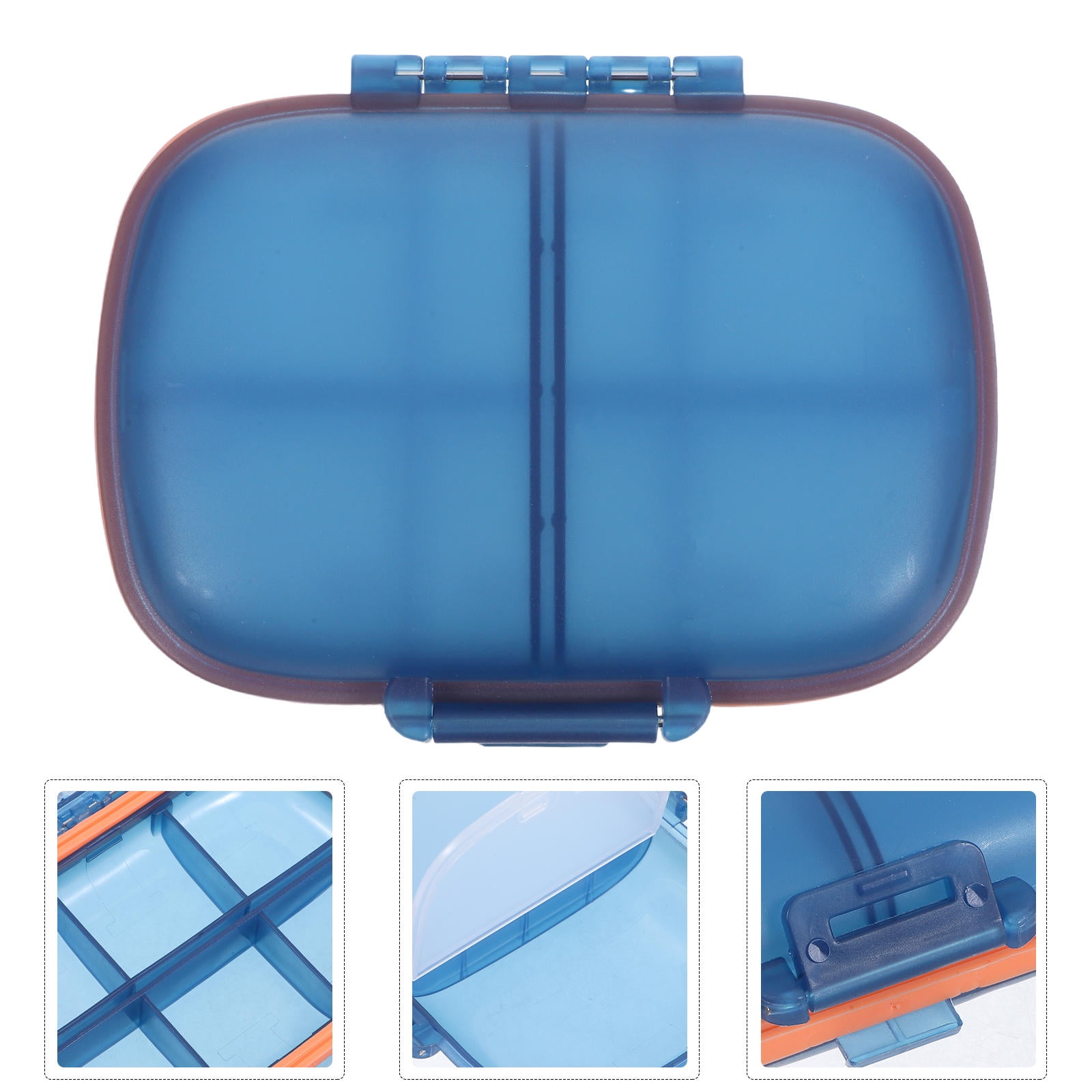 WHAMVOX Weekly Pill Organizer Pill Box 7 Day Large Pill Case Travel ...