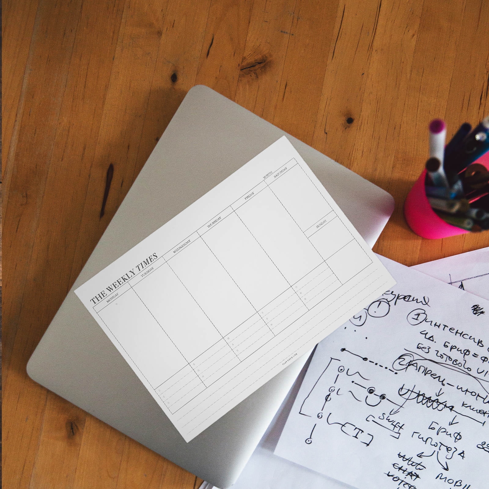 WHAMVOX Weekly Planning Pad Tear off to do Pad with Daily Schedule ...