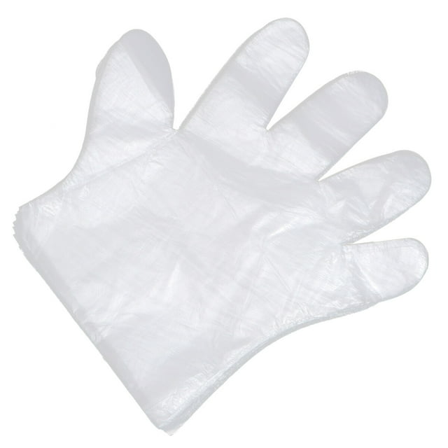 WHAMVOX White Disposable Gloves for Kitchen Use Made of Plastic Ideal ...