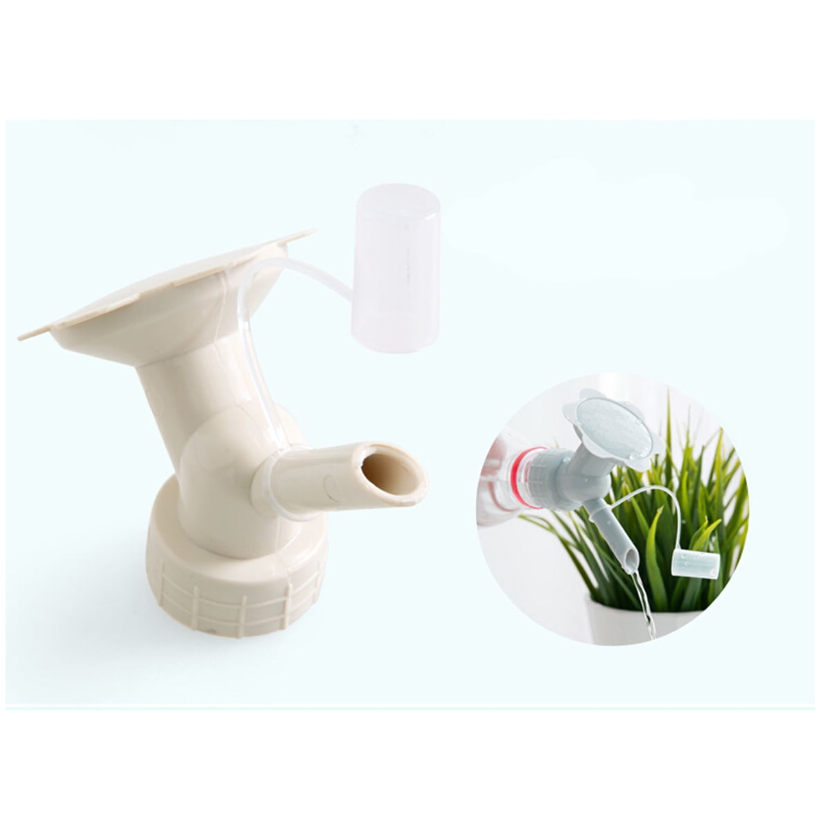 WHAMVOX White Double Head Sprinkler Nozzle for Watering with PP ...