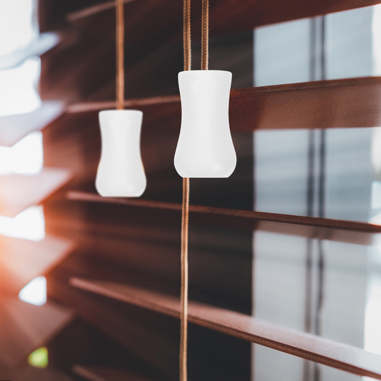 WHAMVOX White Plastic Blind Cord Safety Knobs for Curtain Easy DIY ...