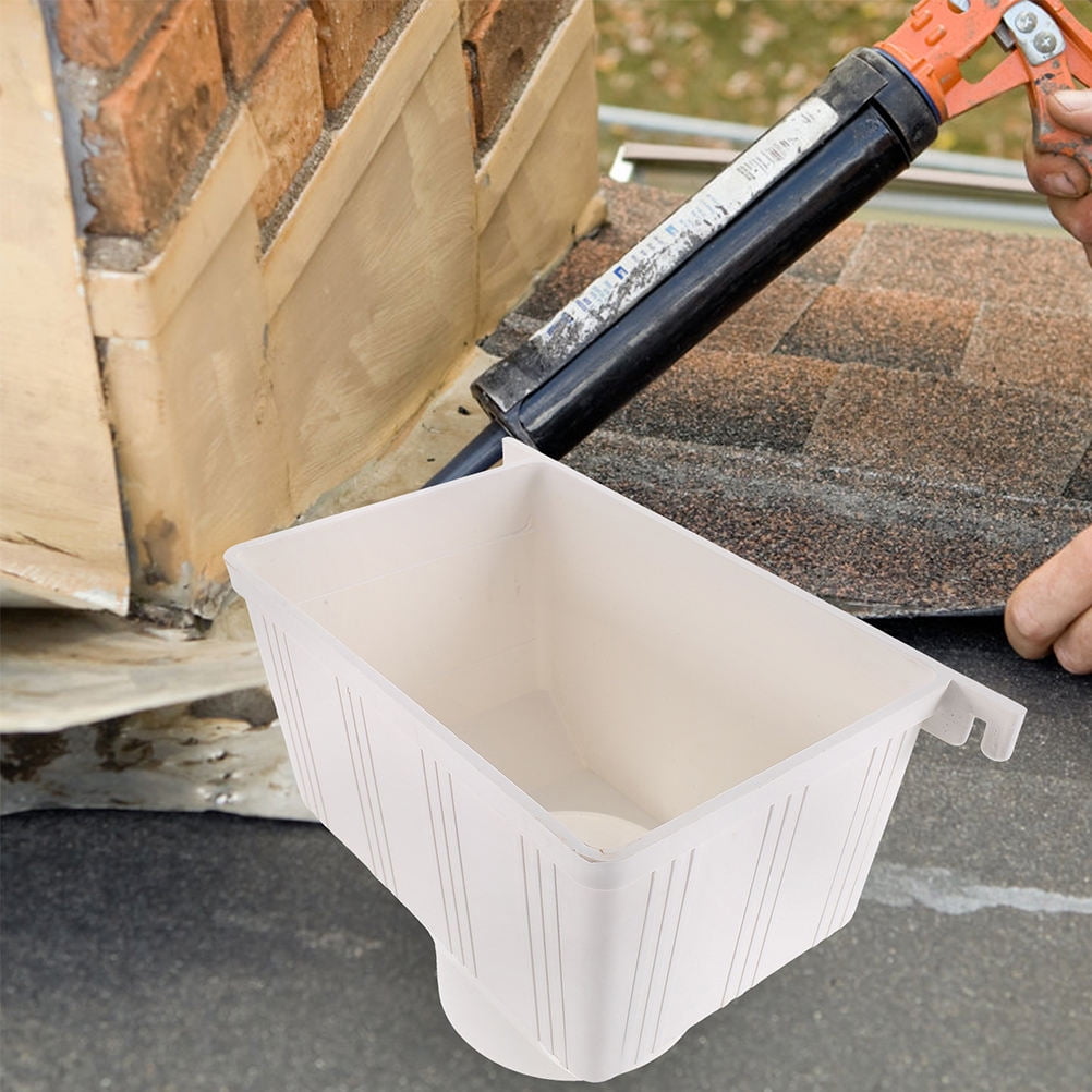 WHAMVOX White Plastic Downspout Connector for Efficient Pipe Drainage ...