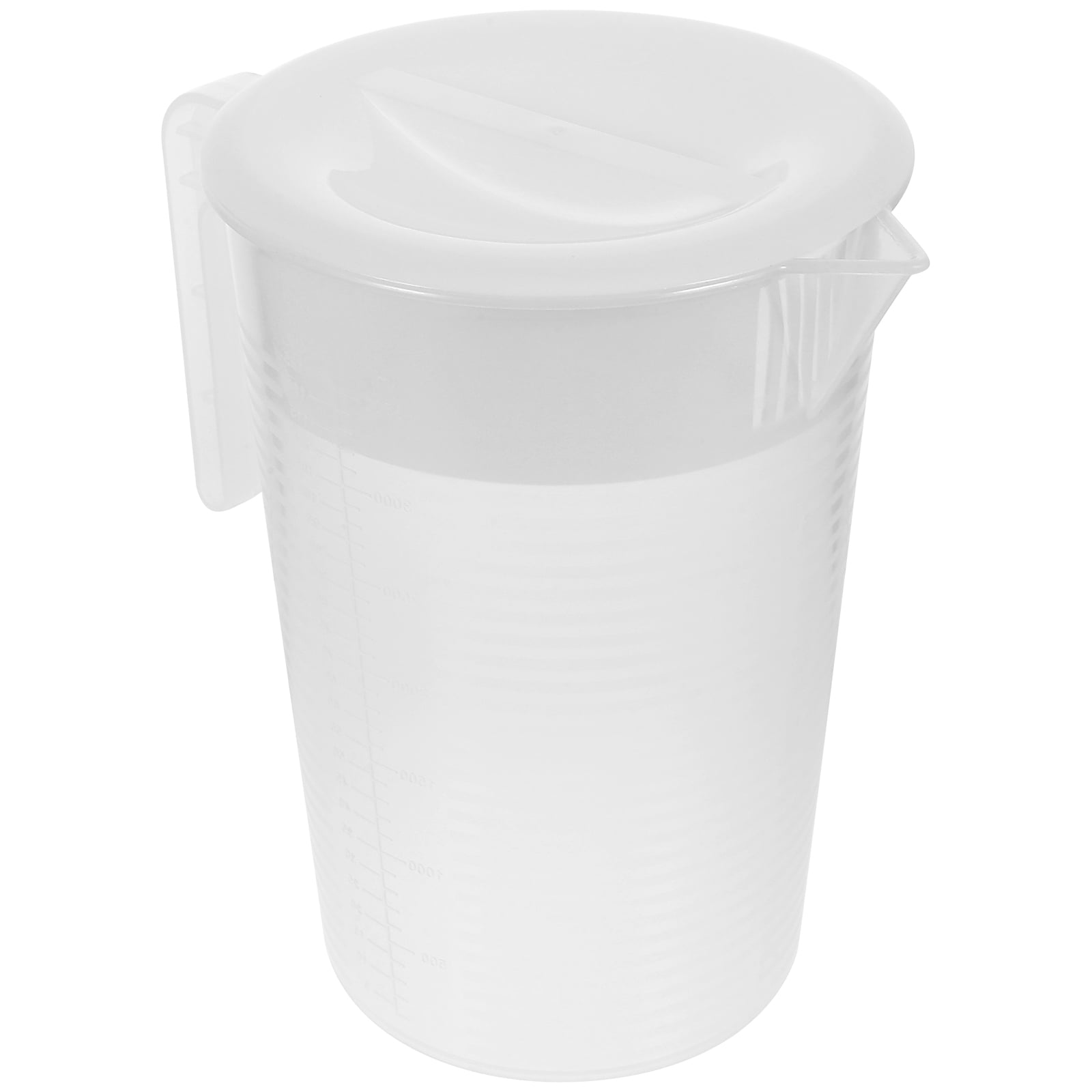 WHAMVOX White Plastic Pitcher with Lid for Fridge Storage Made of PP ...