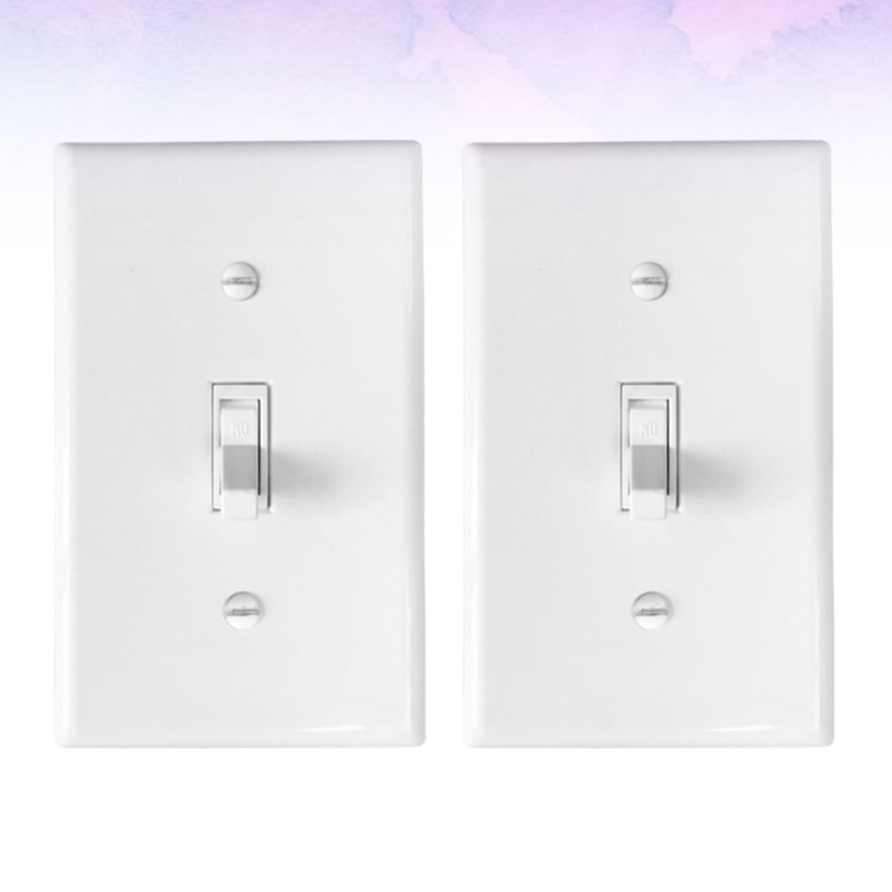 WHAMVOX White Toggle Mechanical Switch with Screws for Home Wall Made ...