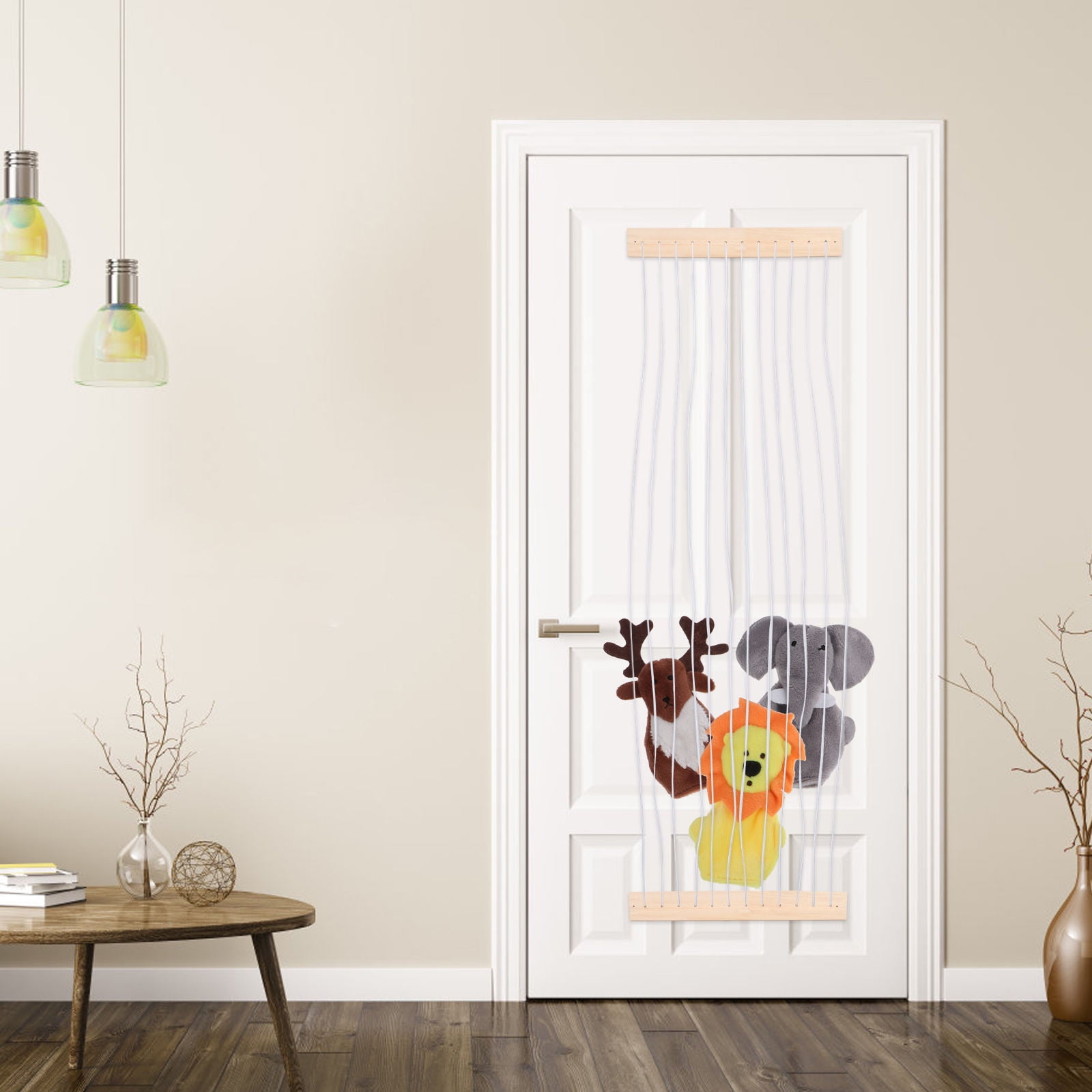 WHAMVOX Wood Stuffed Animal Storage Corner Cage Large Stuffed Animal ...