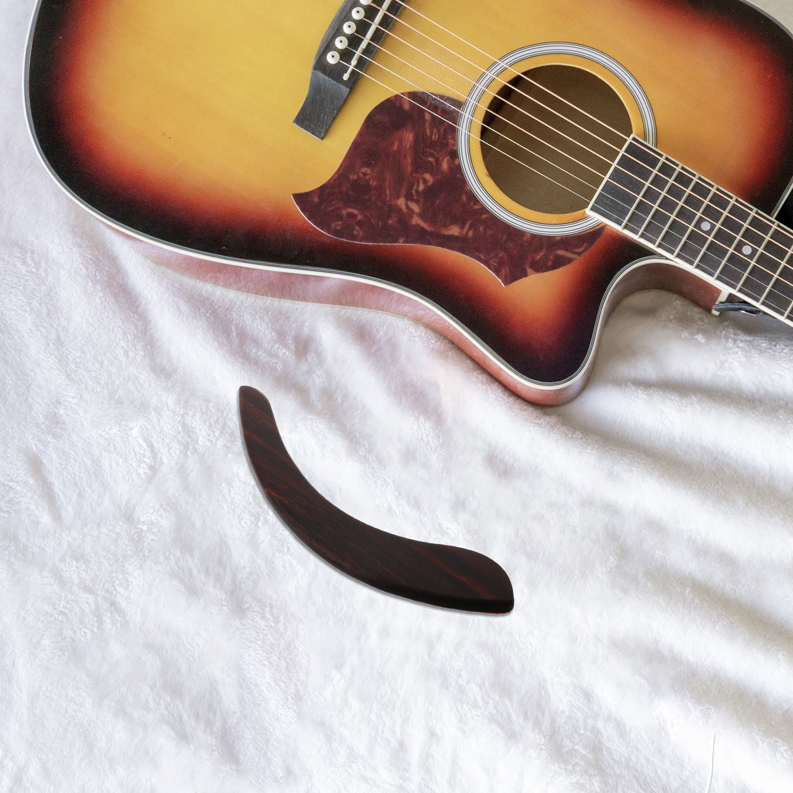 WHAMVOX Wooden Acoustic Guitar Armrest with Adhesive Backing ...