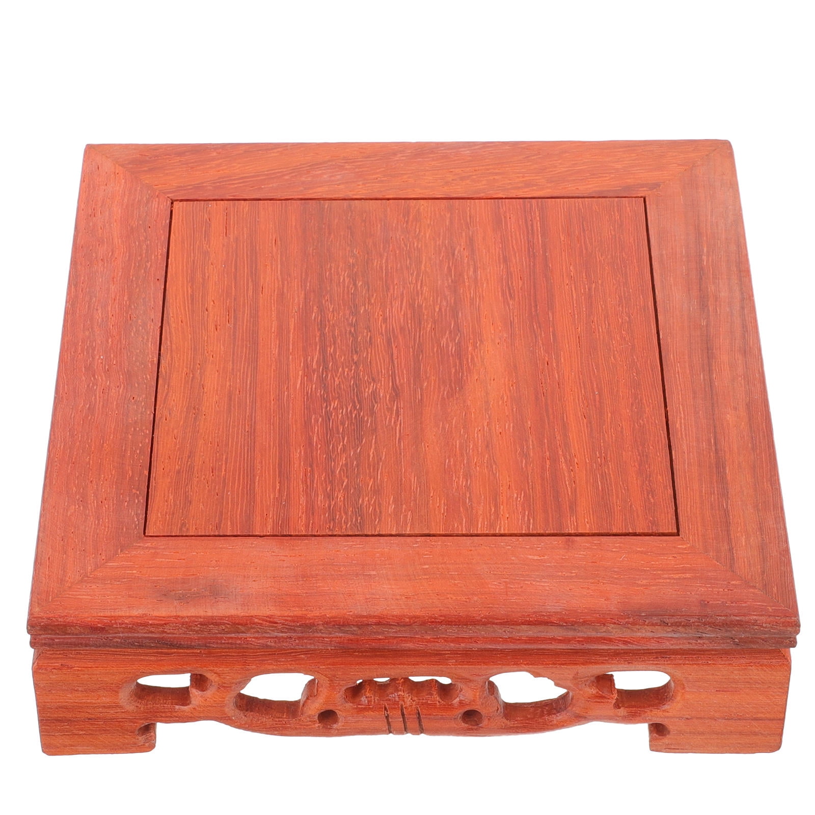 HEANUJJ Dark Red Wood Display Stand for Vase Indoor Decorative Wooden ...