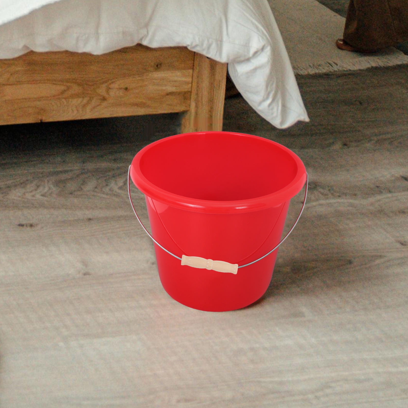 FESTFENDS Industrial Users Bucket Wood Handle Beige Wood 10PCS ...