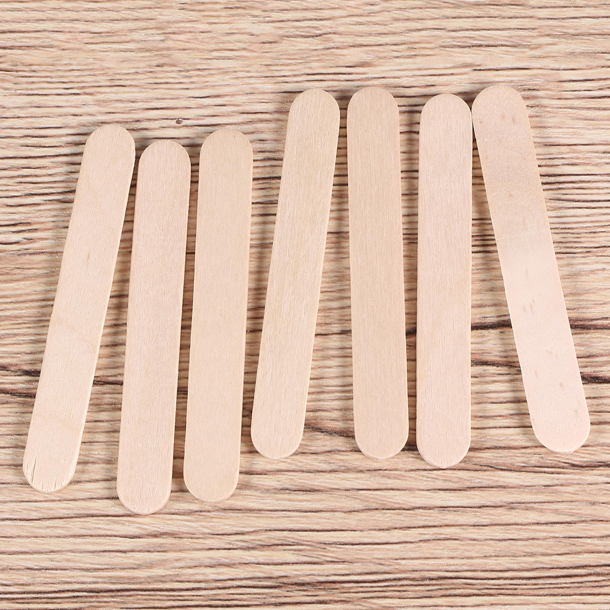 WHAMVOX Wooden Craft Sticks for Kids Playing Light Yellow Smooth No ...