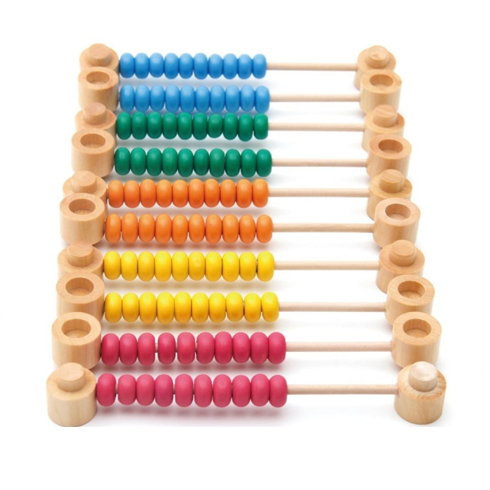WHAMVOX Wooden Detachable Abacus for Early Education Supplies Teaching ...