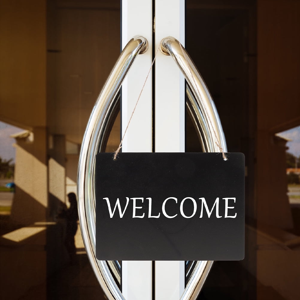 WHAMVOX Wooden Double Sided Hanging Chalkboard Signs Erasable Memo ...