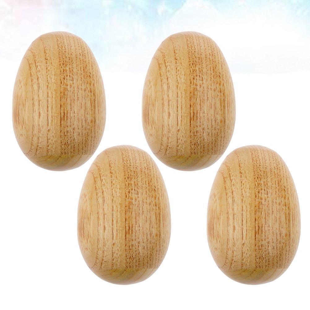 WHAMVOX Wooden Egg Shakers Music Toy for Kids Playing Brown Synthetic ...