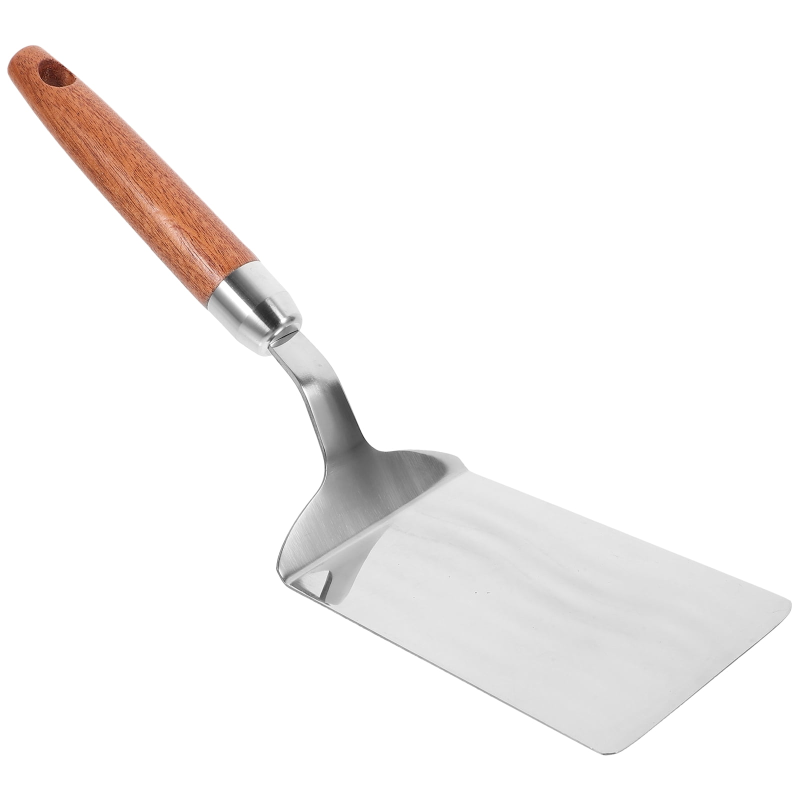 WHAMVOX Wooden Handle Grill Steak Spatula Stainless Steel Grill Spatula ...