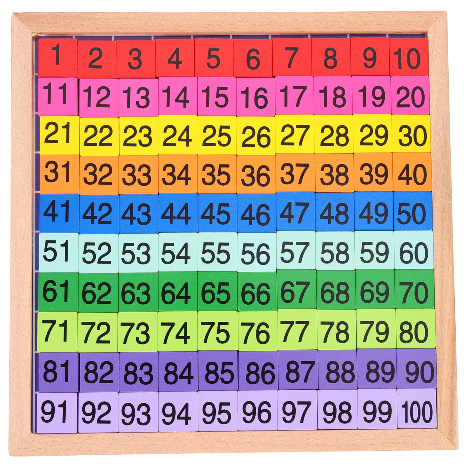 WHAMVOX Wooden Math Toy Educational Math Board Interactive Mathematical ...