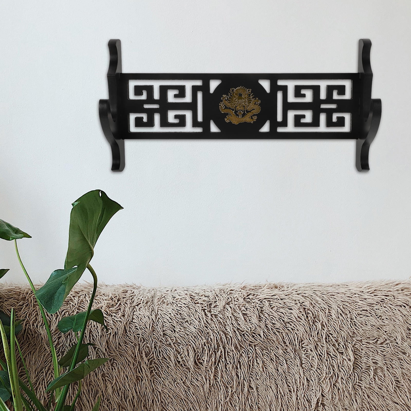 WHAMVOX Wooden Sword Holder For Wall Sword Display Rack Decorative ...