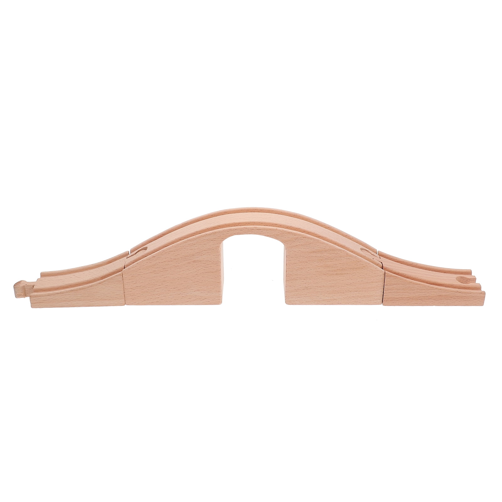WHAMVOX Wooden Train Track Expansion Bridge for Toy Trains, Khaki ...