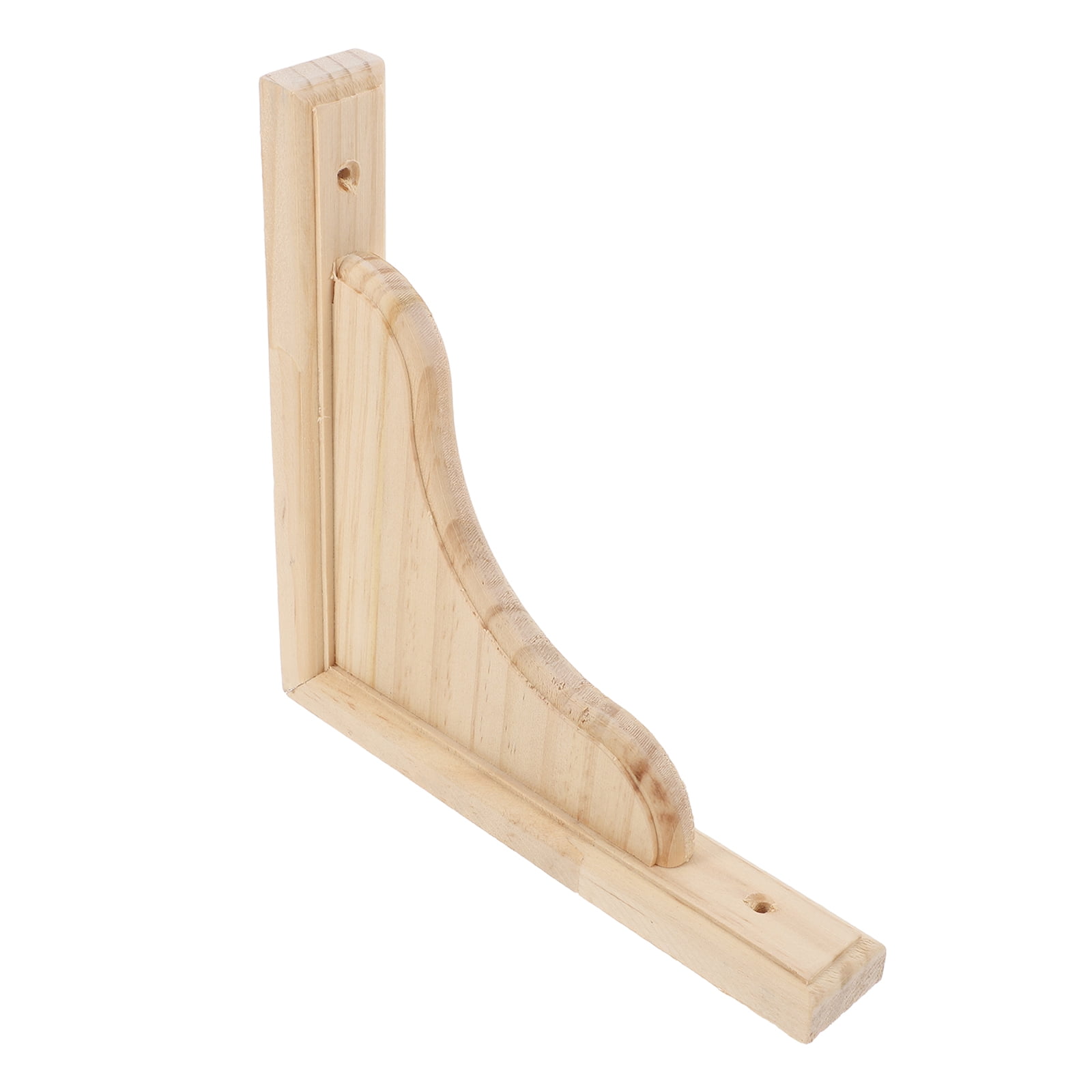 ETHZZLE Floating Shelf Bracket Wood Color Wall Shelf Support 1Pack 7 ...