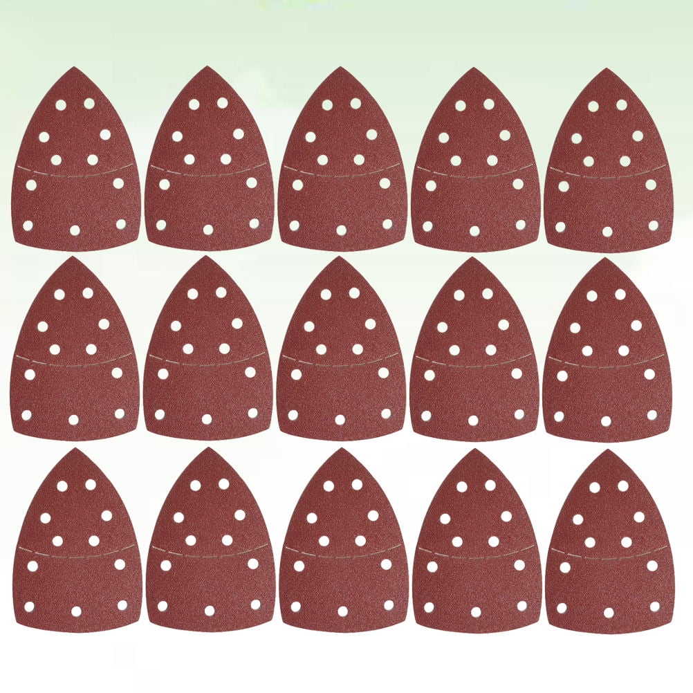 WHAMVOX Worgeous 40 Pcs Sandpaper for Polishing Triangle Sander Discs ...
