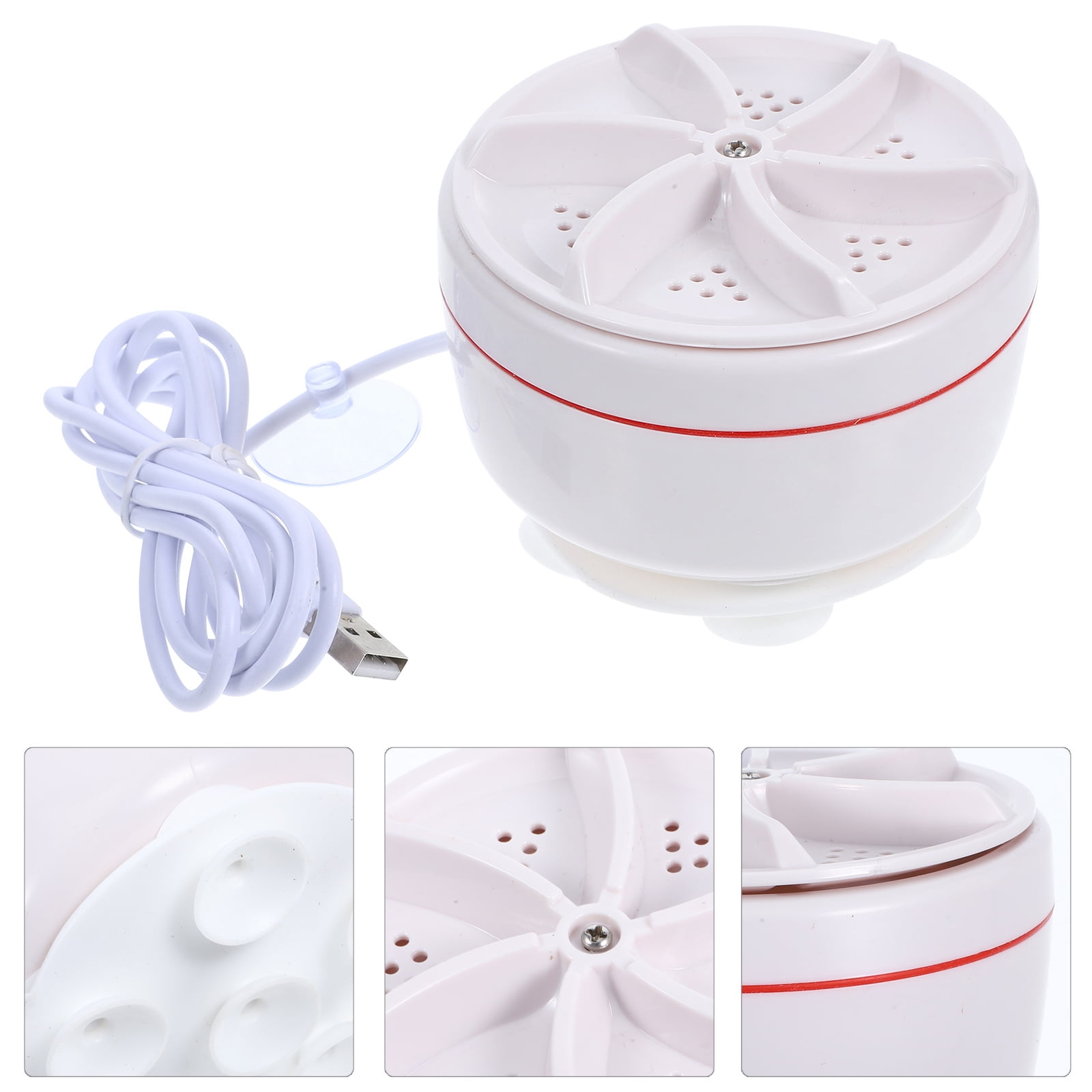 WHAMVOX Worgeous Mini Ultrasonic Portable Washing Machine with Folding ...