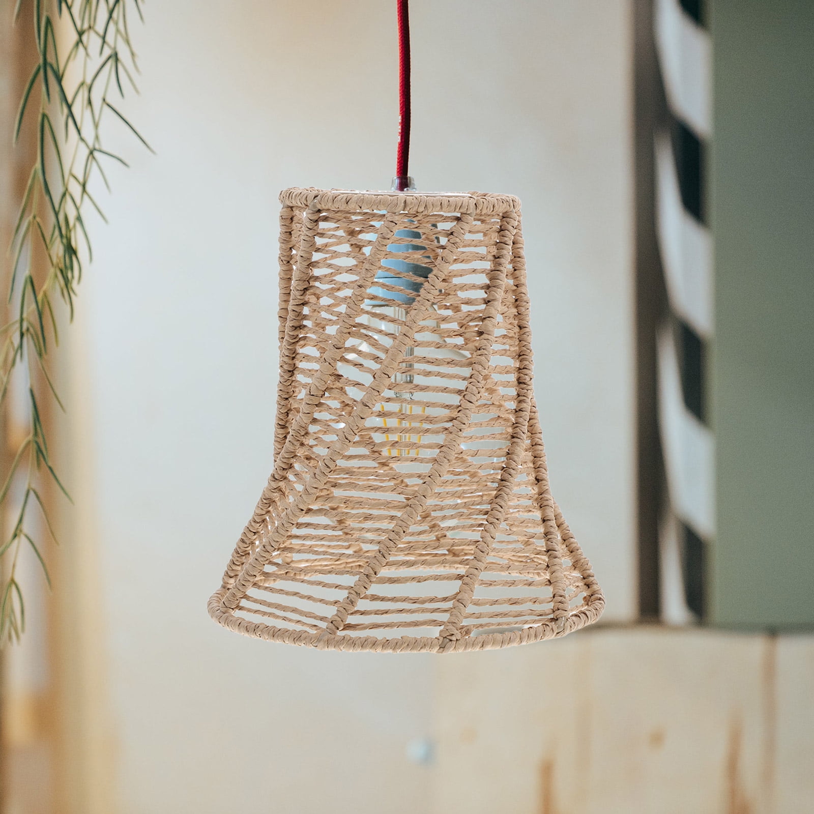 WHAMVOX Woven Lamp Shade For Light Boho Lamp Replacement Shade Light ...