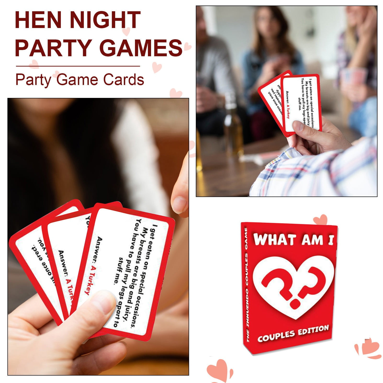 WHAT AM I Two-Player Card Game, Dating Text Strategy Card Game ...