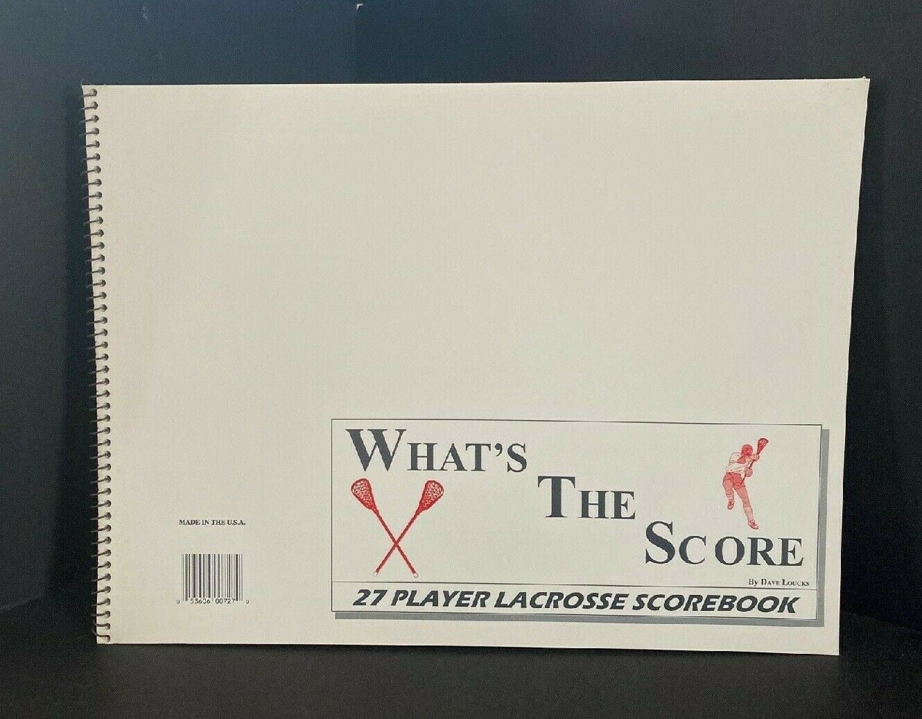 WHAT'S THE SCORE 27 PLAYER LACROSSE SCOREBOOK NEW - Walmart.com