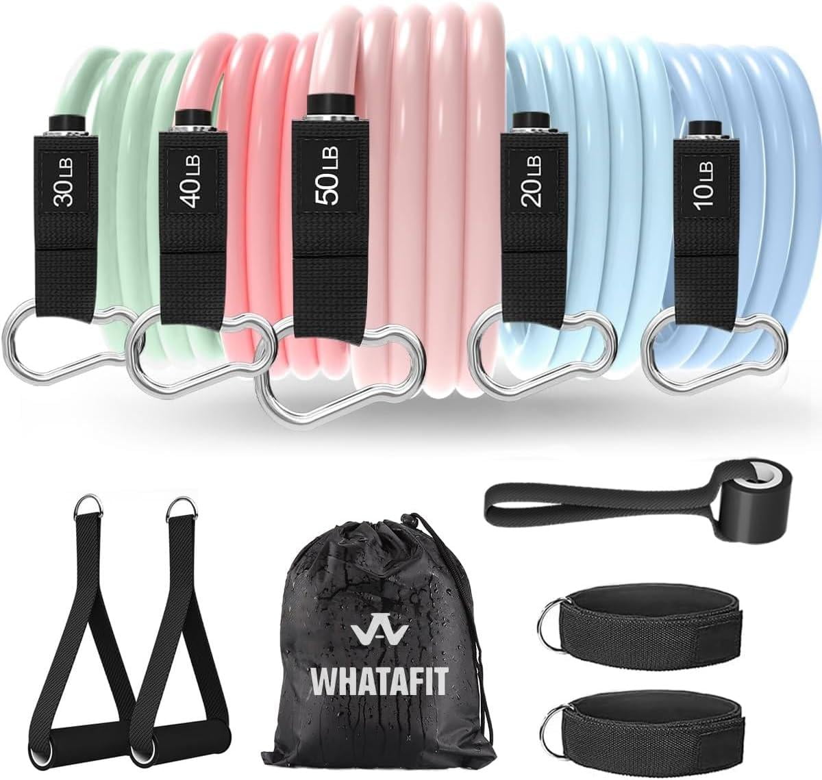 WHATAFIT Resistance Bands, Exercise Bands，Resistance Bands for Working ...