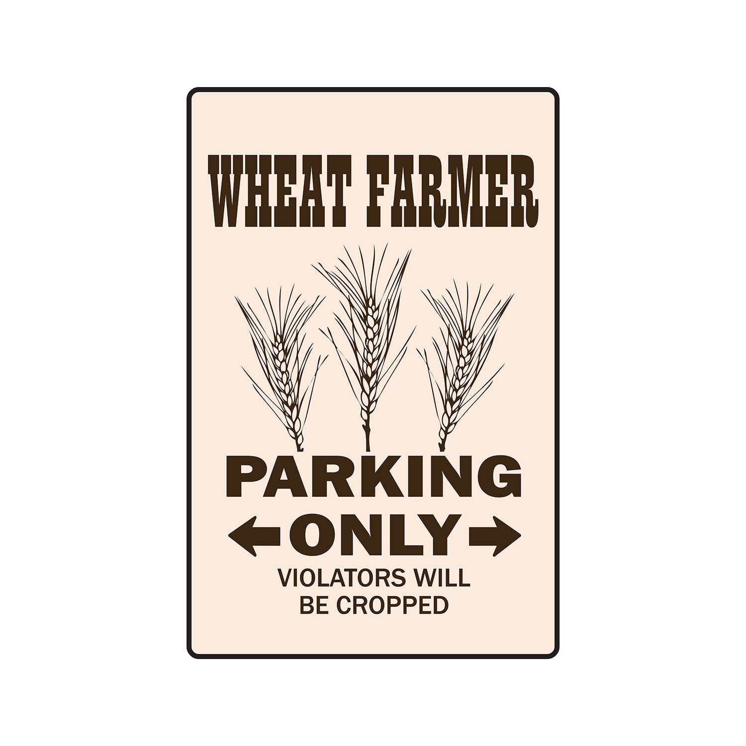 WHEAT FARMER Decal parking farm tractor grain hay corn crops beans ...