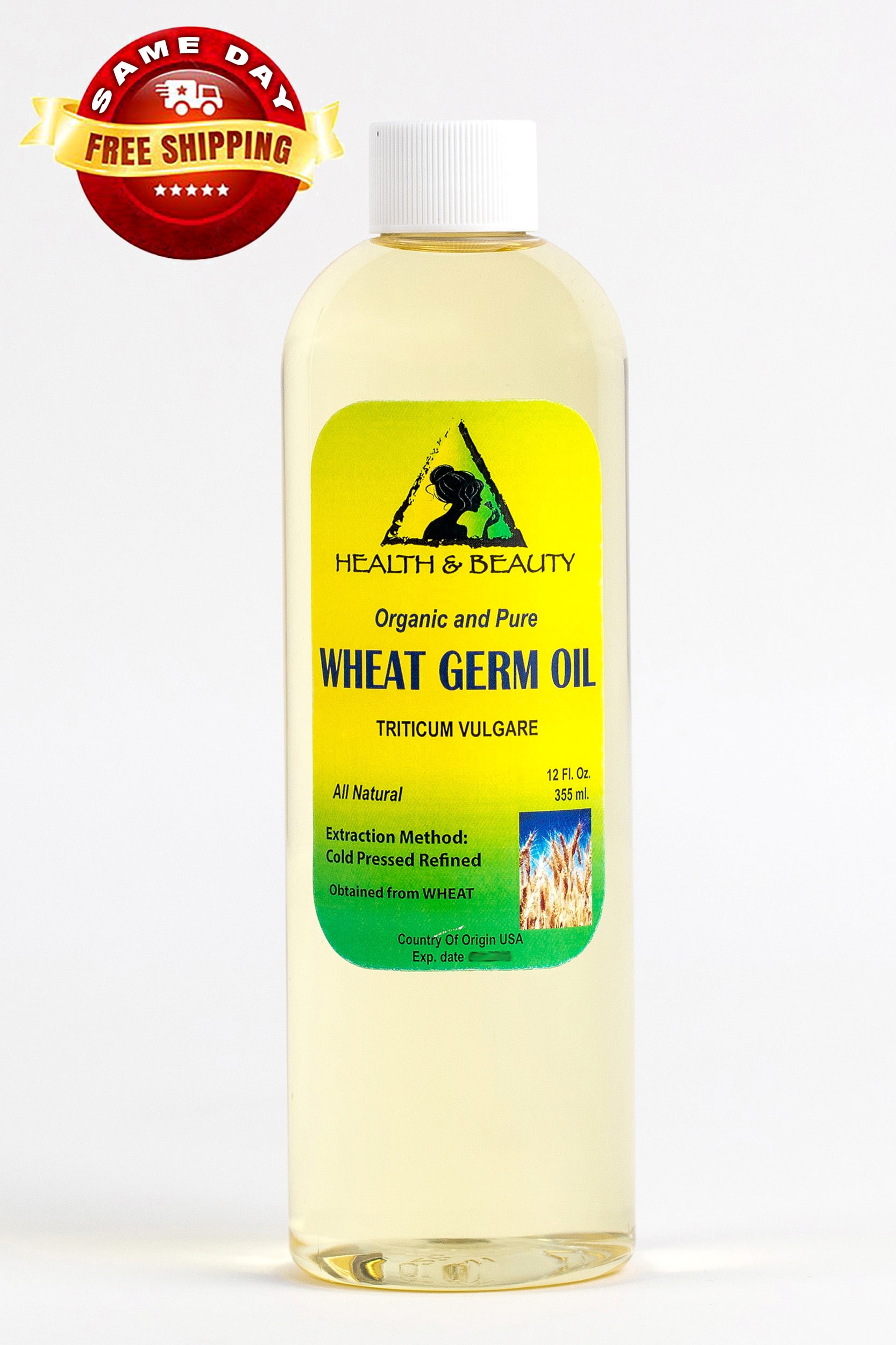 WHEAT GERM OIL REFINED ORGANIC CARRIER COLD PRESSED PREMIUM 100% PURE ...