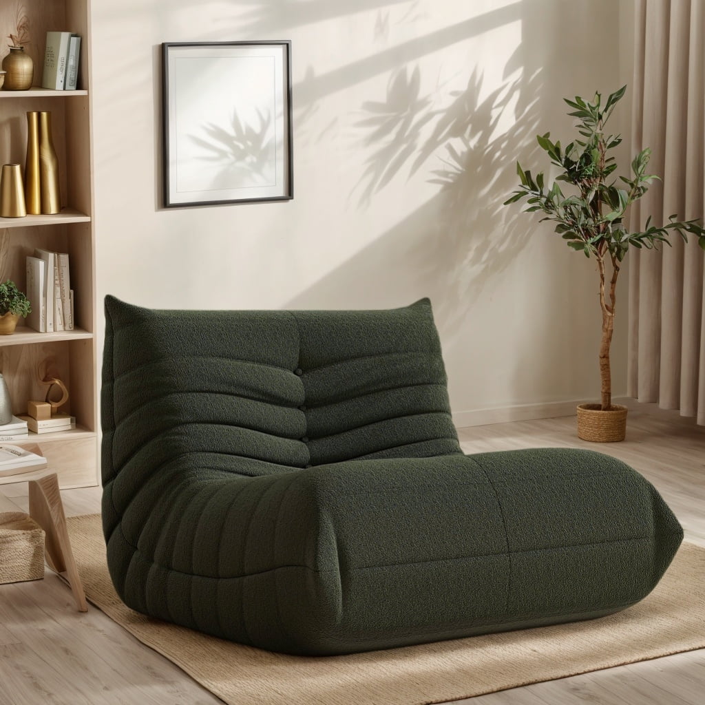 WHGBJA Oversize Bean Bag Chair,Lazy Floor Togo Sofa Lounger,High ...