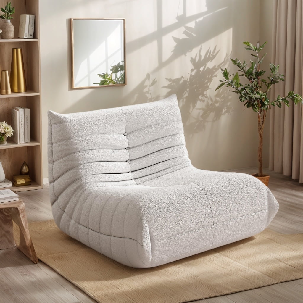 WHGBJA Oversize Bean Bag Chair,Lazy Floor Togo Sofa Lounger,High ...